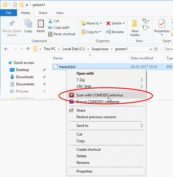 Scan Files And Folders, Antivirus Software, Best Antivirus Software - COMODO